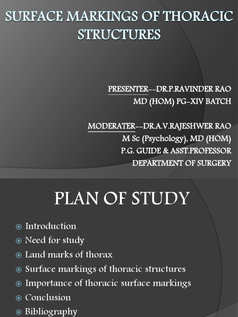 Surface Markings | PDF | Heart Valve | Thorax
