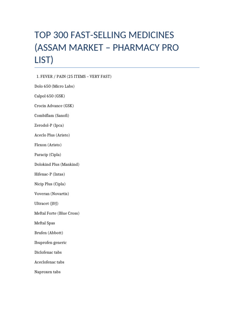 Top 300 Assam Pharmacy List | PDF | Infants | Diaper