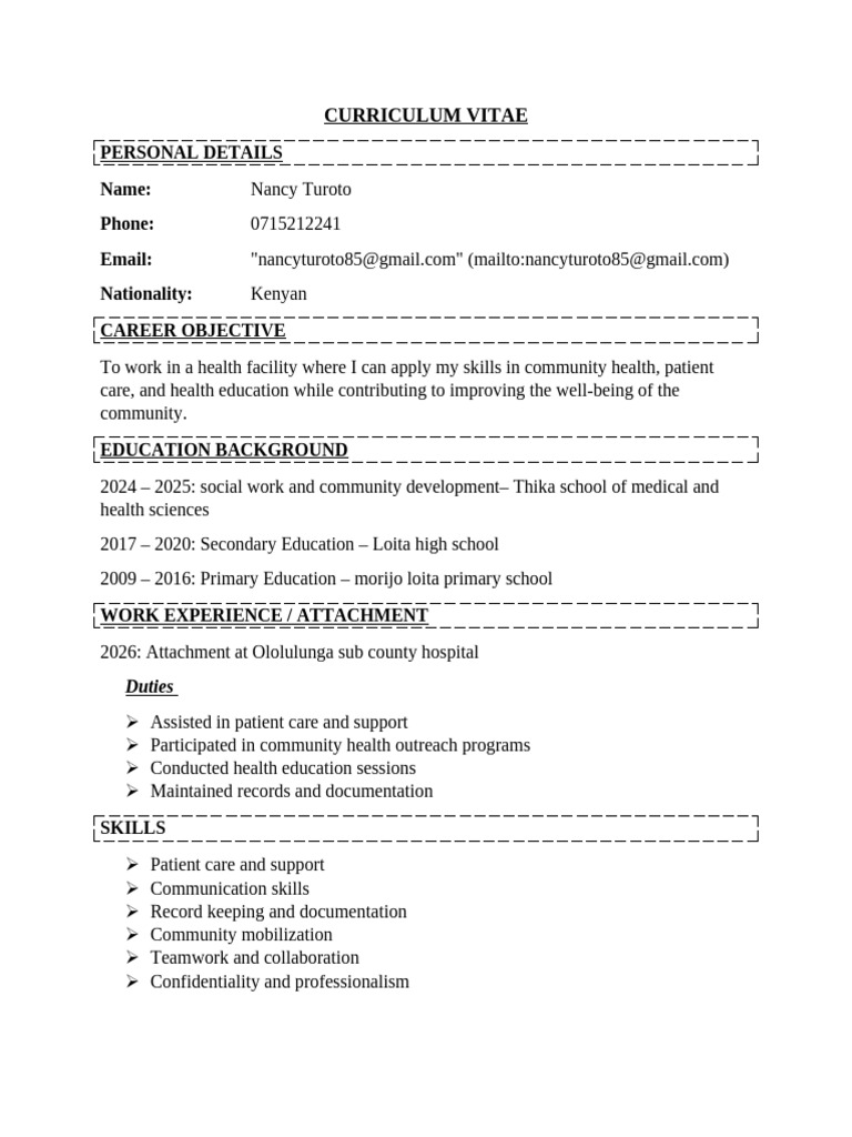 Curriculum Vitae - Nancy Turoto | PDF