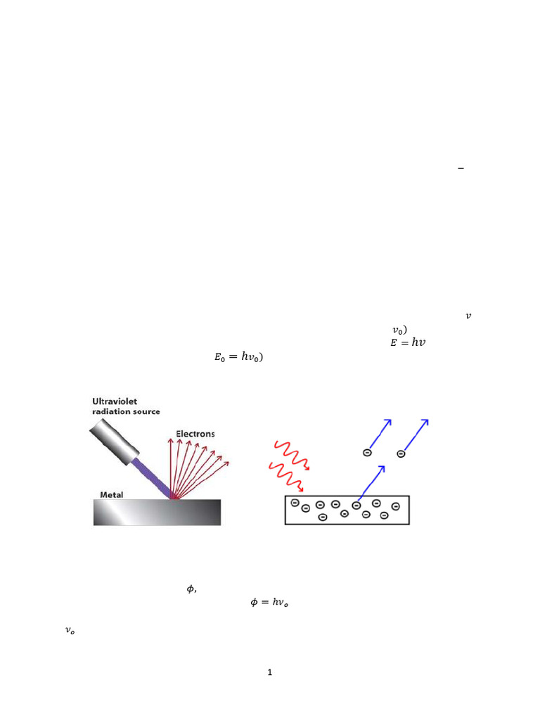 QUANTUM MECHANICS 1 Edited Handout 1 | PDF | Photon | Photoelectric Effect