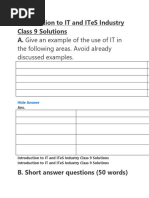 Class 9 IT & ITeS Industry Overview | PDF | Outsourcing | Educational ...
