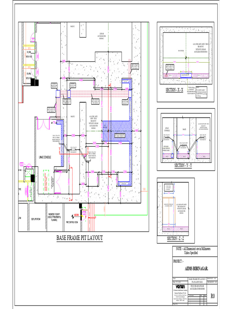 Base Frame Pit Layout Plan & Details | PDF | Applied And ...