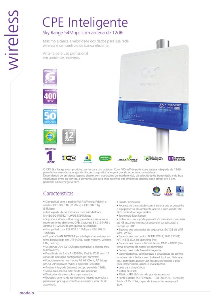 Gts Network | PDF | Irradiação | Sem fio