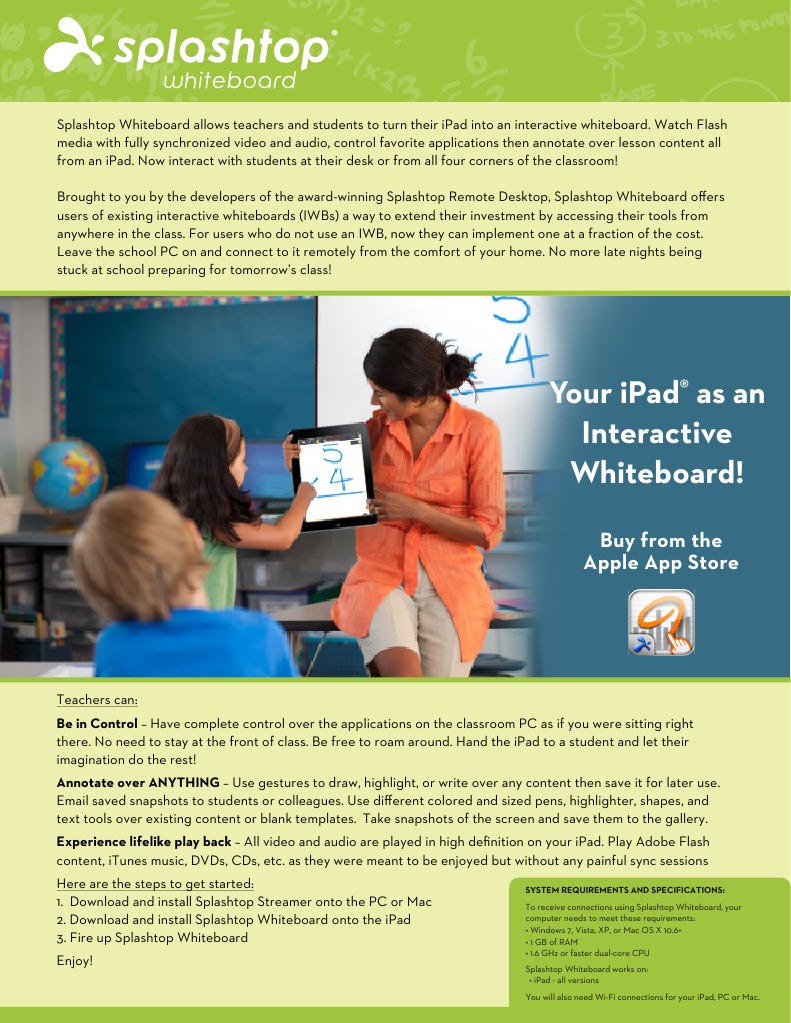 Splashtop Whiteboard Brochure-8 | PDF | I Pad | Personal Computers