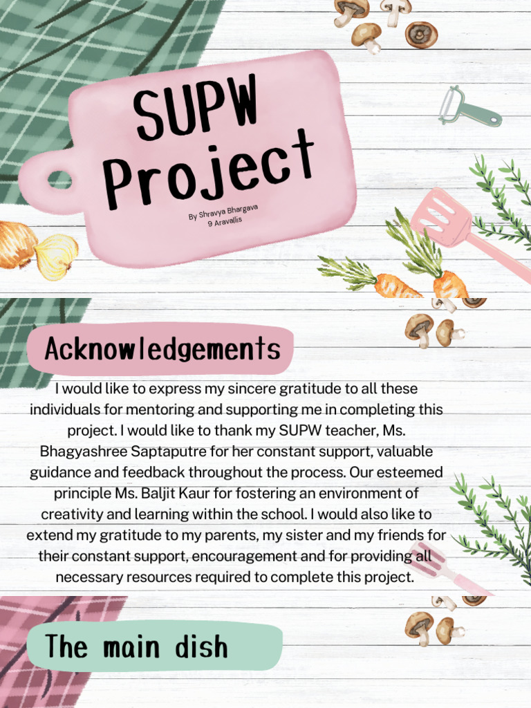 SUPW Project | PDF