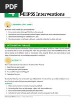 Red Cross MHPS Framework Overview | PDF | Psychosocial | Mental Health