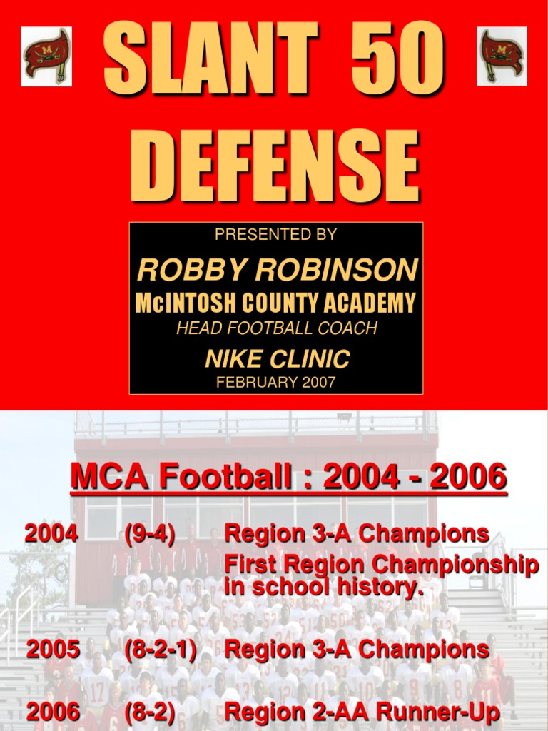 Slant 50 Defense | PDF | National Football League Teams Seasons ...