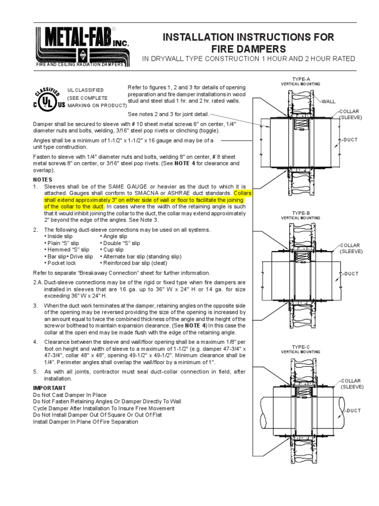 Damper Install