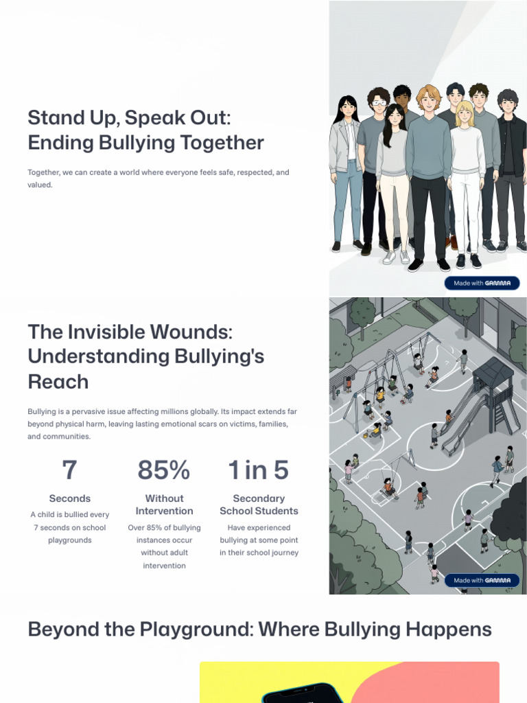 Stand Up Speak Out Ending Bullying Together | PDF | Bullying | Psychology