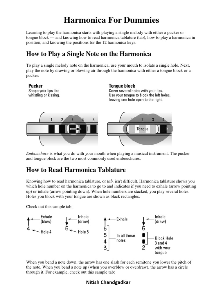 Harmonica Guide | PDF | Harmonica | Mode (Music)