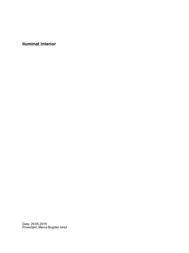Iluminat Interior | PDF