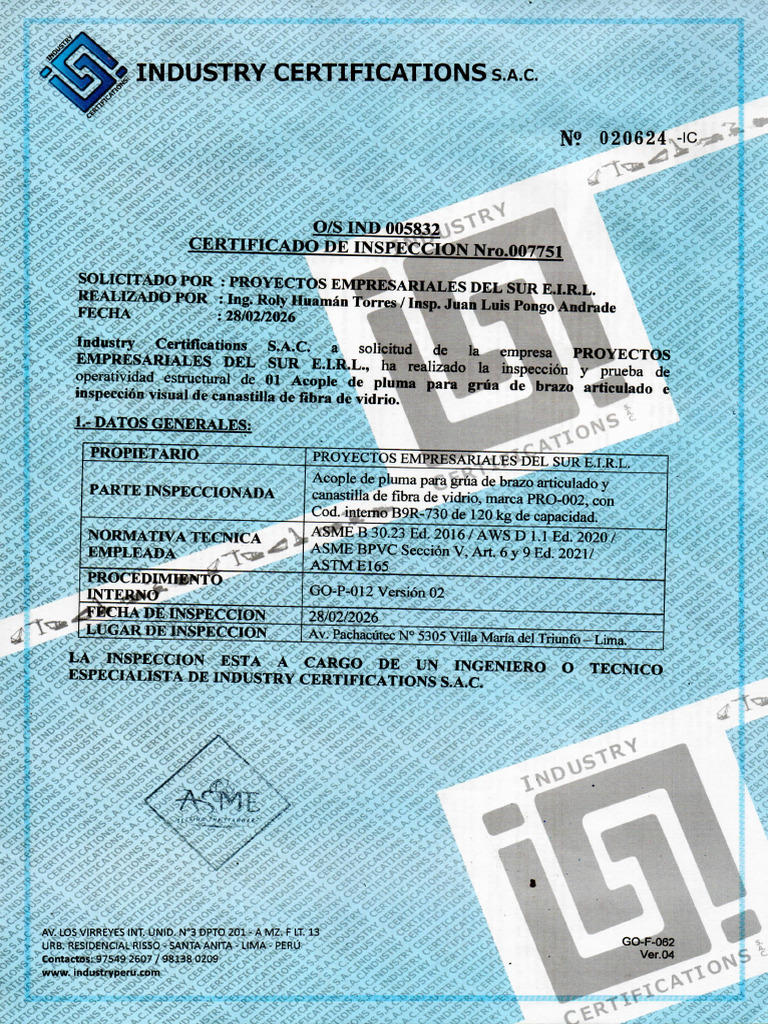 N°7751 - CANASTILLA DE FIBRA DE VIDRIO Marca PRO-002 Codigo Interno B9R ...