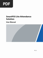 SmartPSS Lite Attendance Manual | PDF | Overtime | Qr Code
