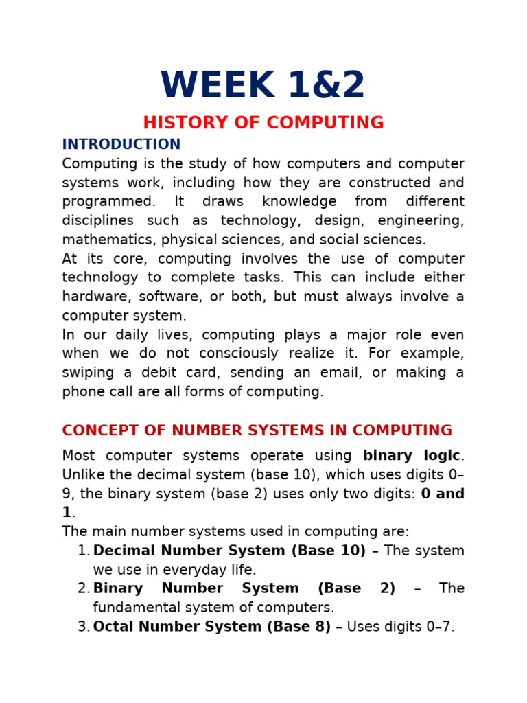 classnotes_student___53331847044_week1&2historyofcomputing | PDF