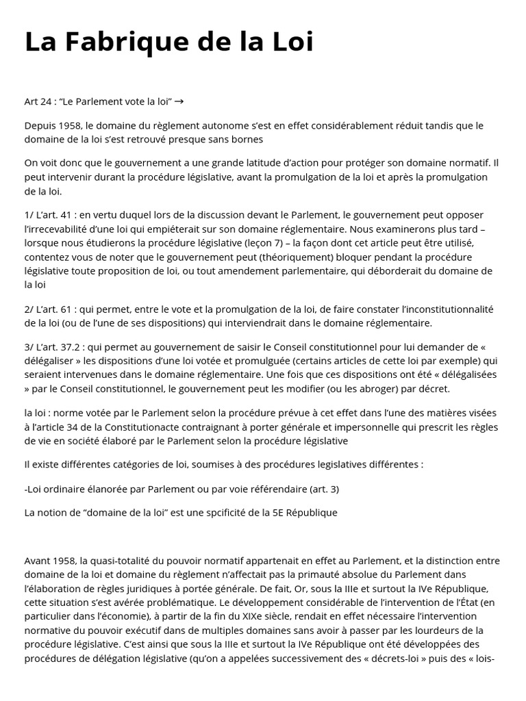 La Fabrique de La Loi | PDF