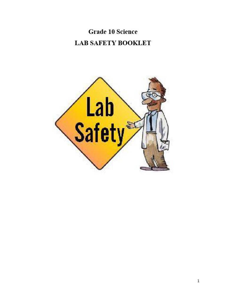 Lab Safety Booklet | PDF | Occupational Safety And Health | Safety