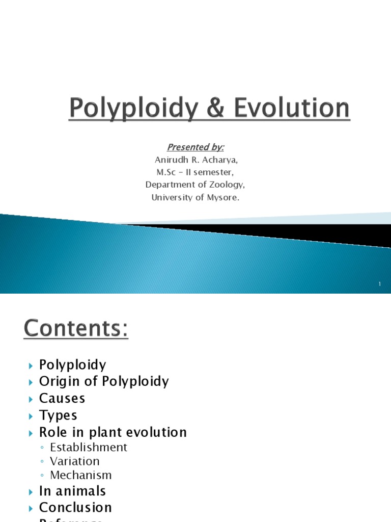 Polyploidy & Evolution | PDF | Ploidy | Biological Processes