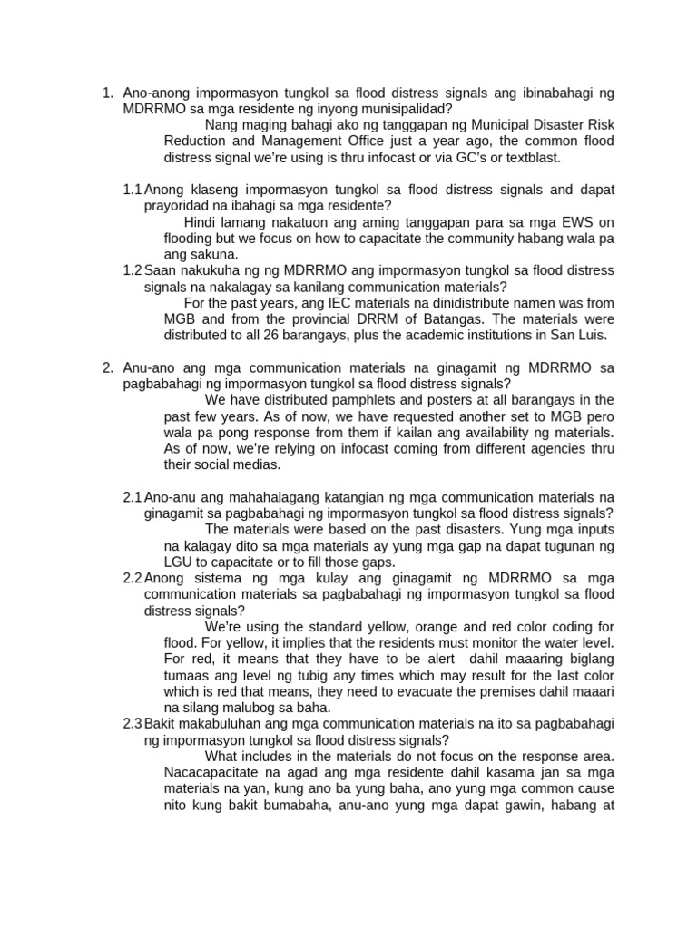 Flood Distress Signals | PDF