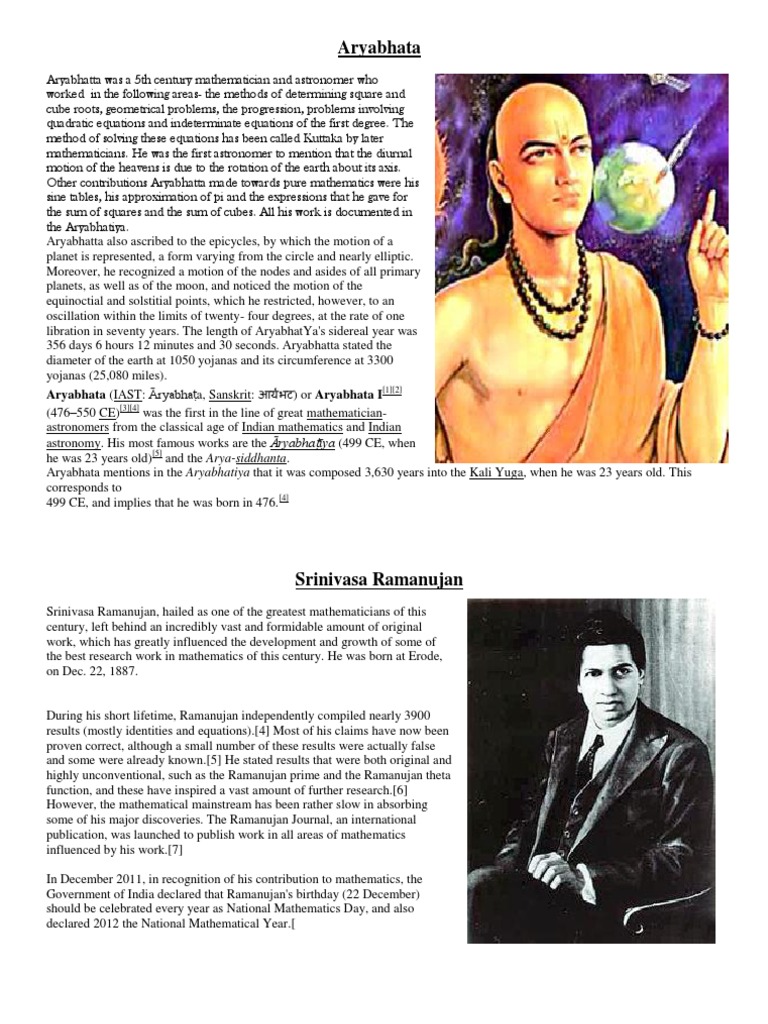 Formula Matematica Aryabhatta