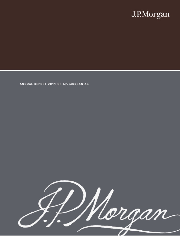 JPM Annual Report | PDF | Jp Morgan Chase | Banks