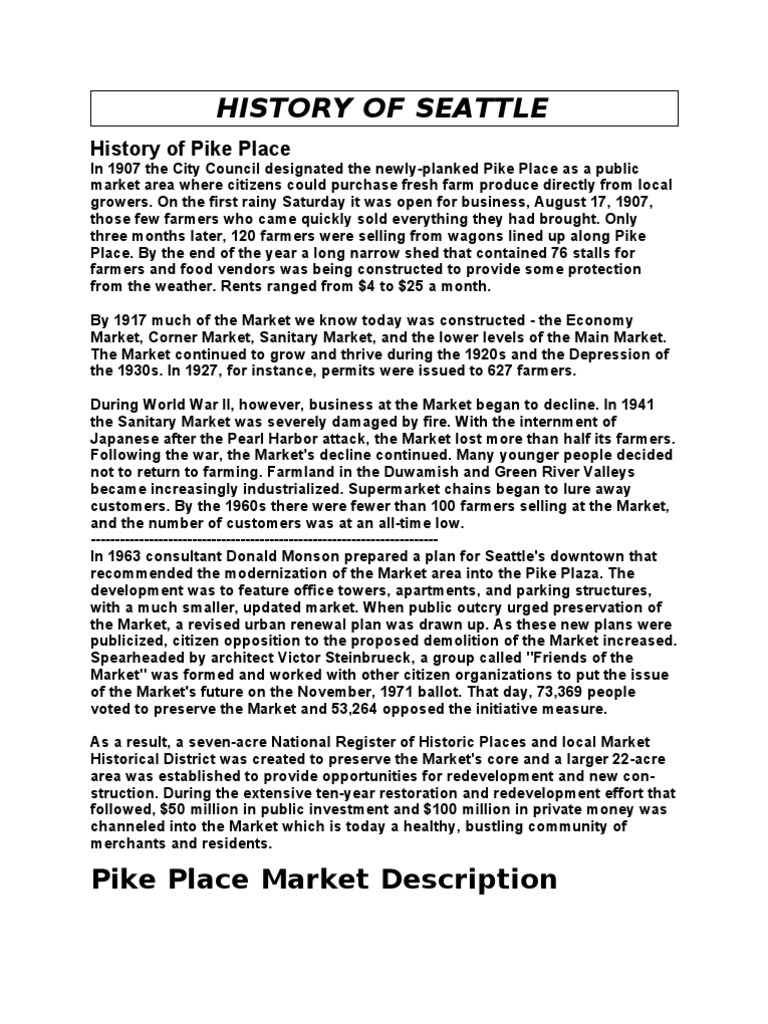 History of Seattle | PDF | Seattle