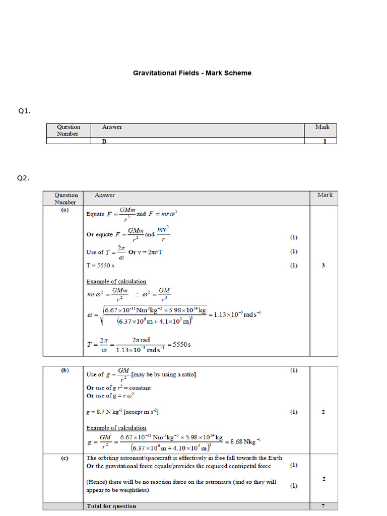Gravitational Fields MS | PDF