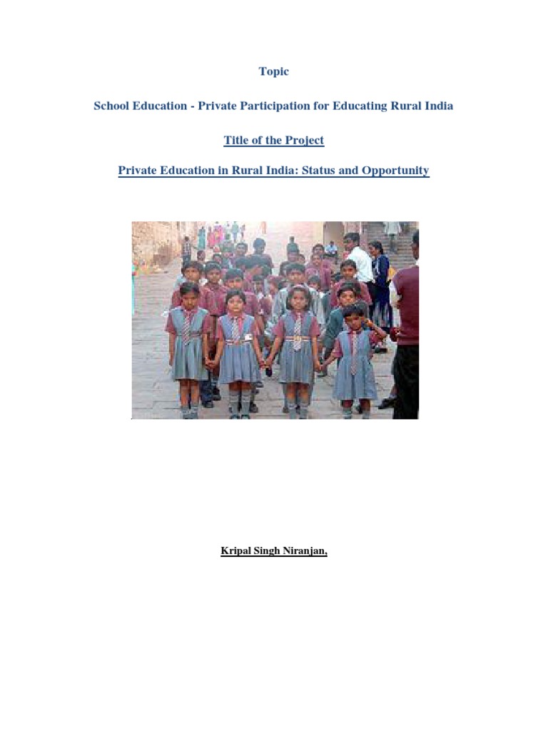 Education Project 2 Document | PDF | State School | Private School