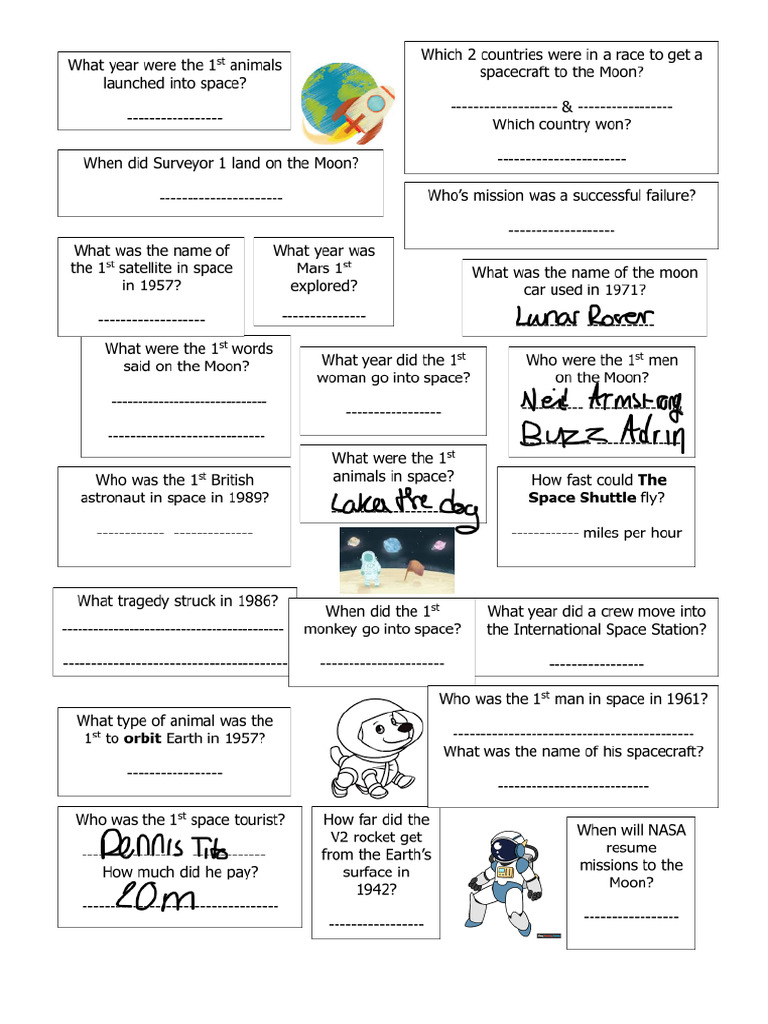 Space Worksheet | PDF