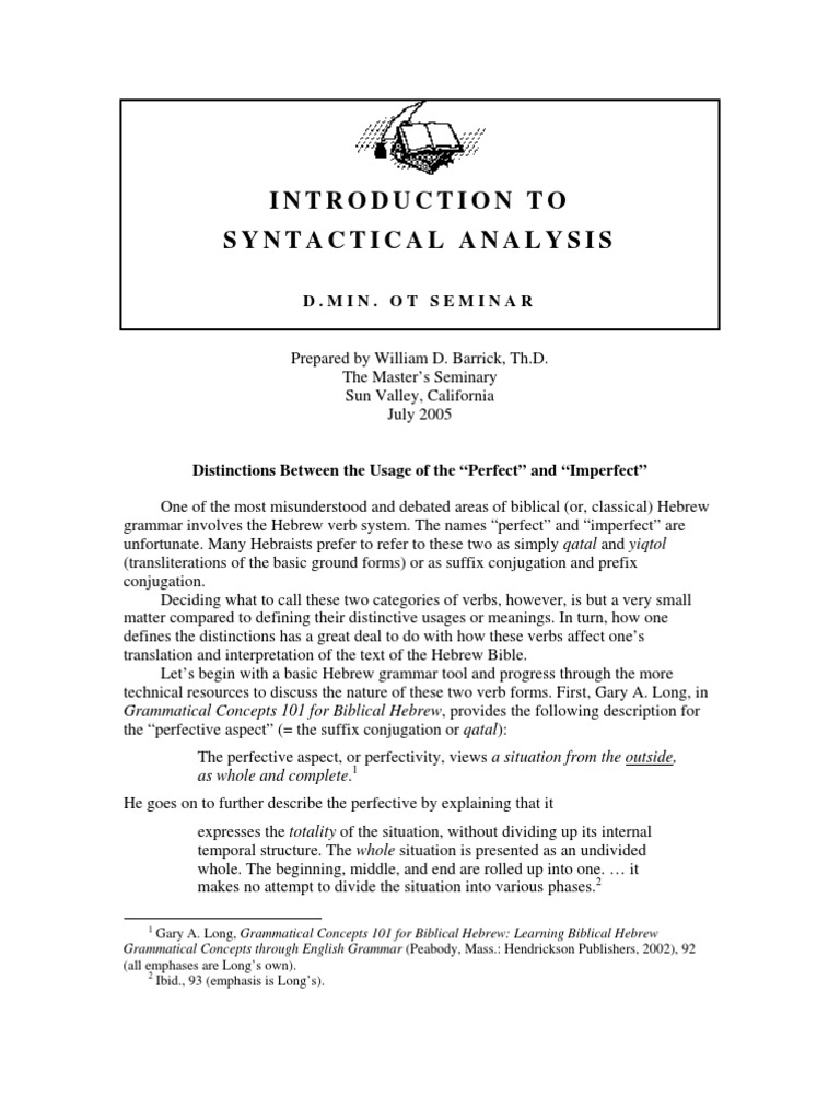 Understanding the Distinctions: An In-Depth Analysis of the Hebrew Verb ...