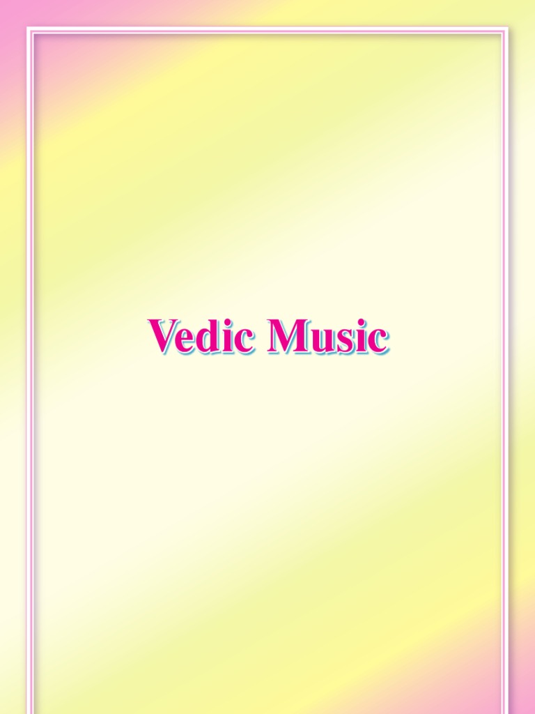 Vedic Music | PDF | Vedas | Entertainment (General)