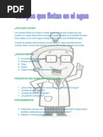 05.experimento ¿Flota o Se Hunde? | PDF | Peso | Masa