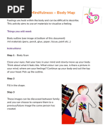 Body Mapping in Art Therapy Guide | PDF | Psychological Trauma | Grief