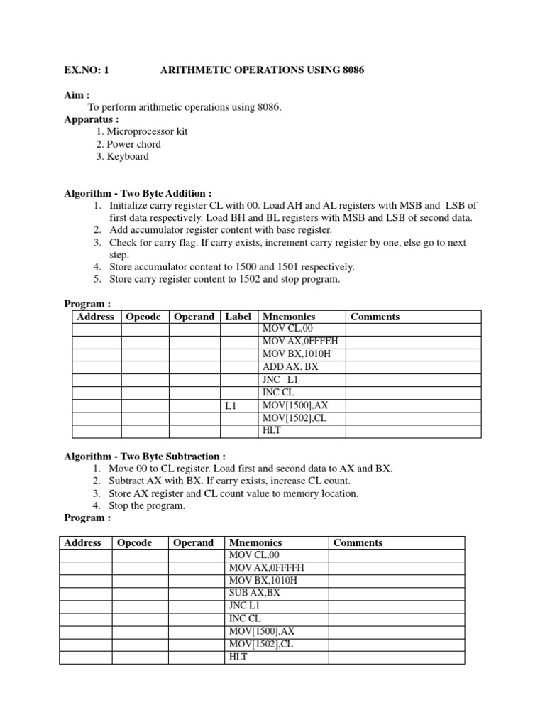 Mp Lab Mca Pdf Pointer Computer Programming Array Data Structure 