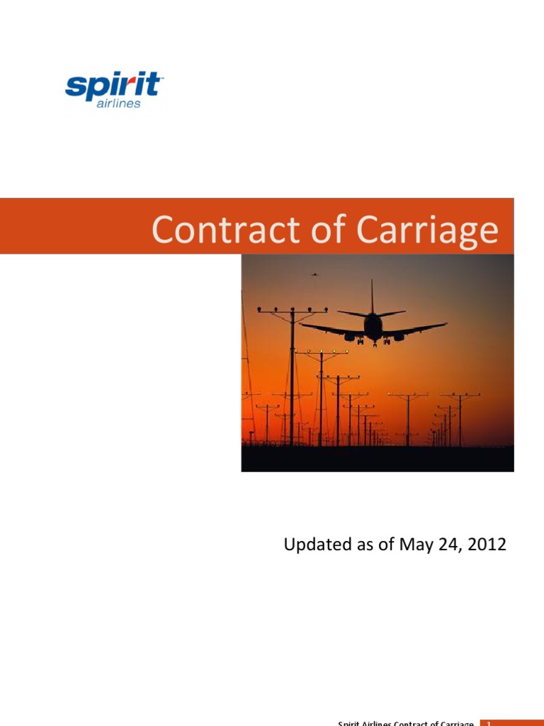 Contract of Carriage | PDF | Baggage | Fee