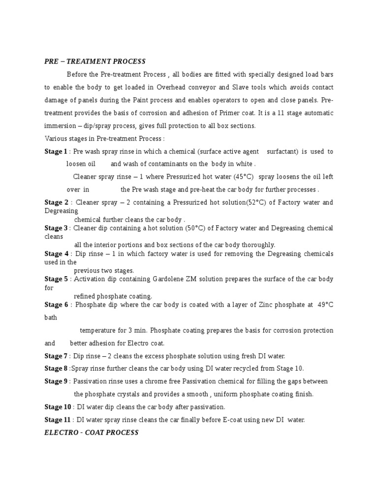 Car Body Painting Process | PDF | Paint | Corrosion