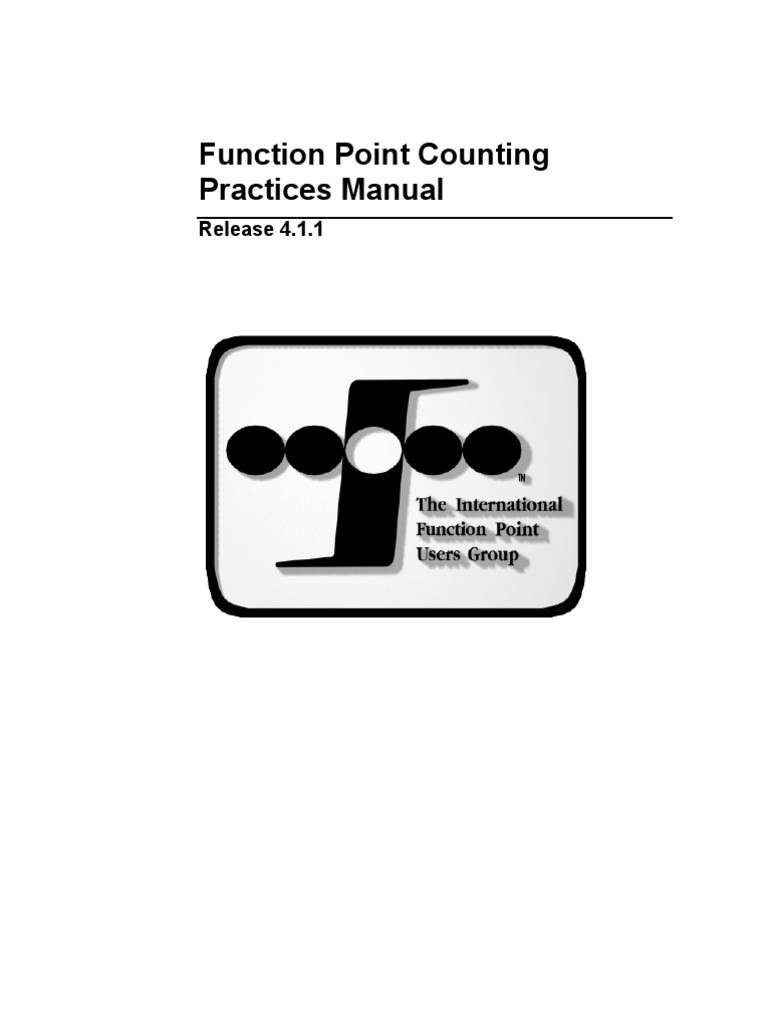 Ifpug Function Point Counting Practices Manual Arts - newlinedesktop