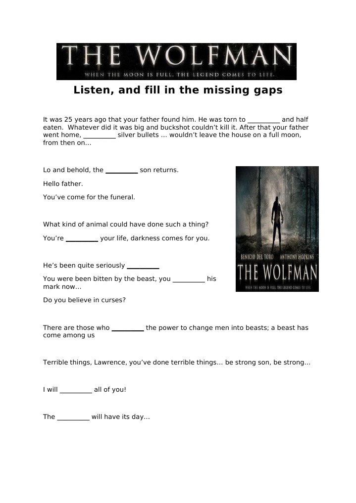 The Wolfman | PDF | Mystery, Thriller & Crime Fiction