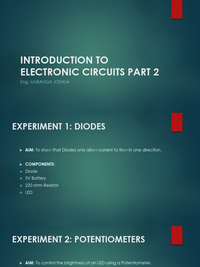 Introduction To Electronic Circuits Part 2 | PDF