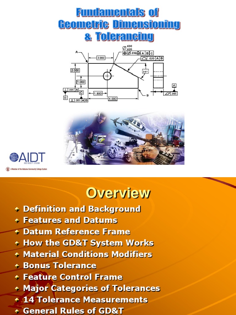 Fundamentals of GDandT | PDF | Engineering Tolerance | Geometry