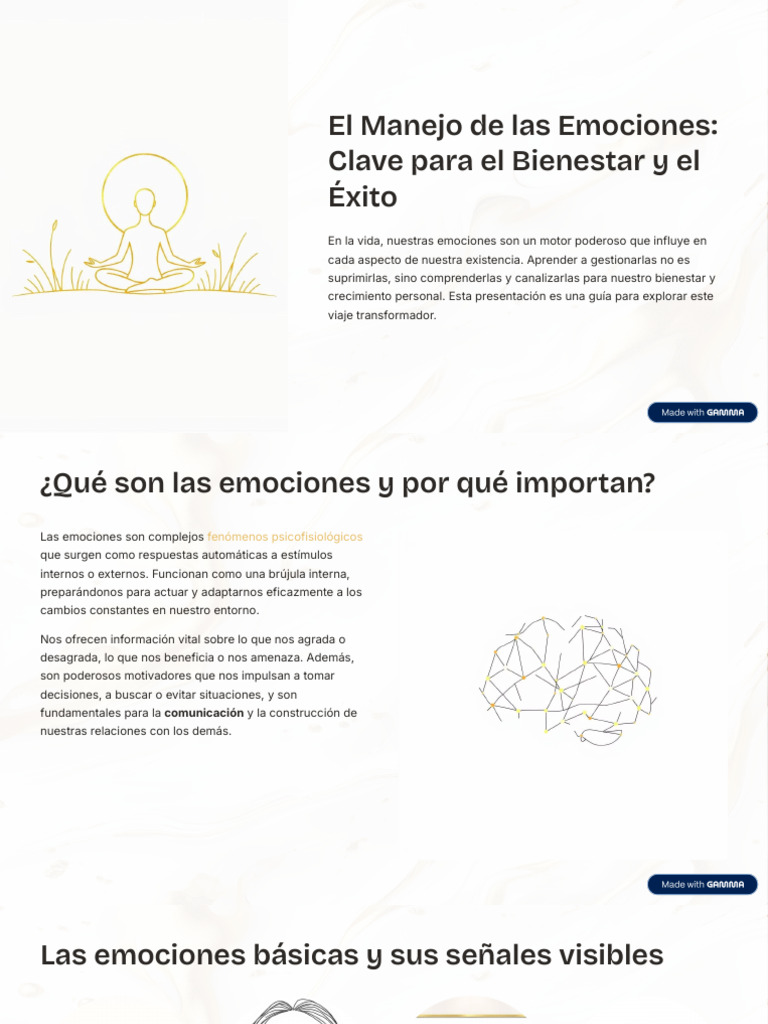 El Manejo de Las Emociones Clave para El Bienestar y El Exito | PDF ...