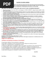 Masters Standing Orders | PDF | Navigation | Sailor