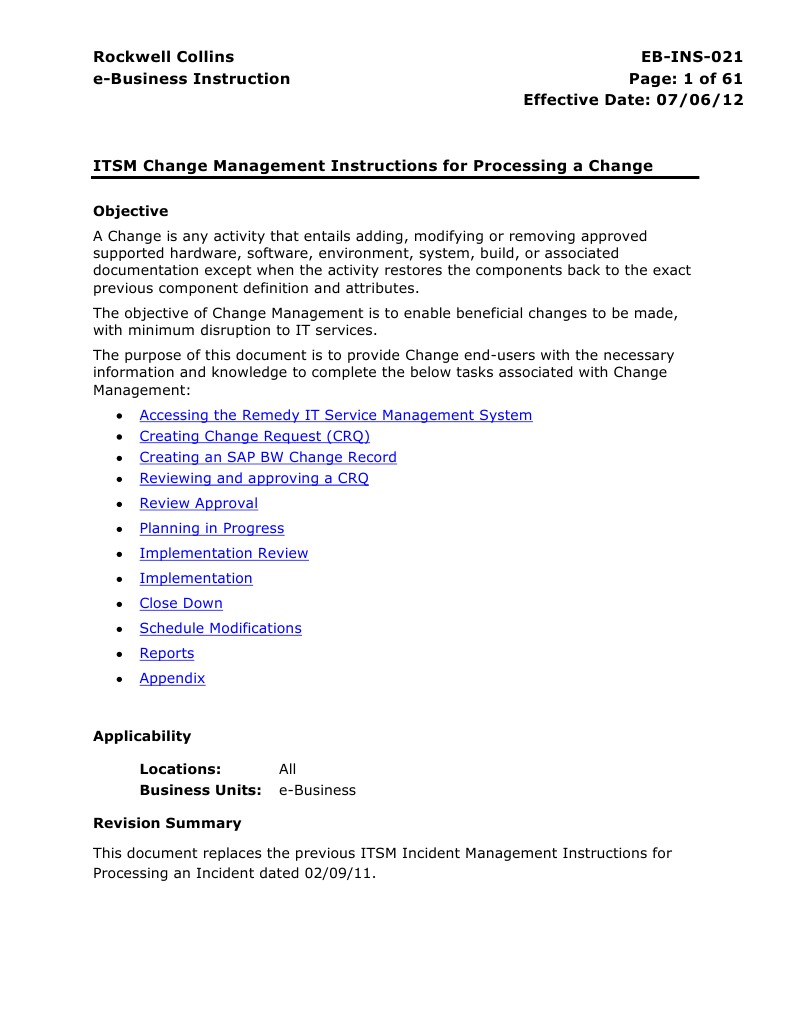 CRQ Creation 4 New Remedy | PDF | Command Line Interface | Risk