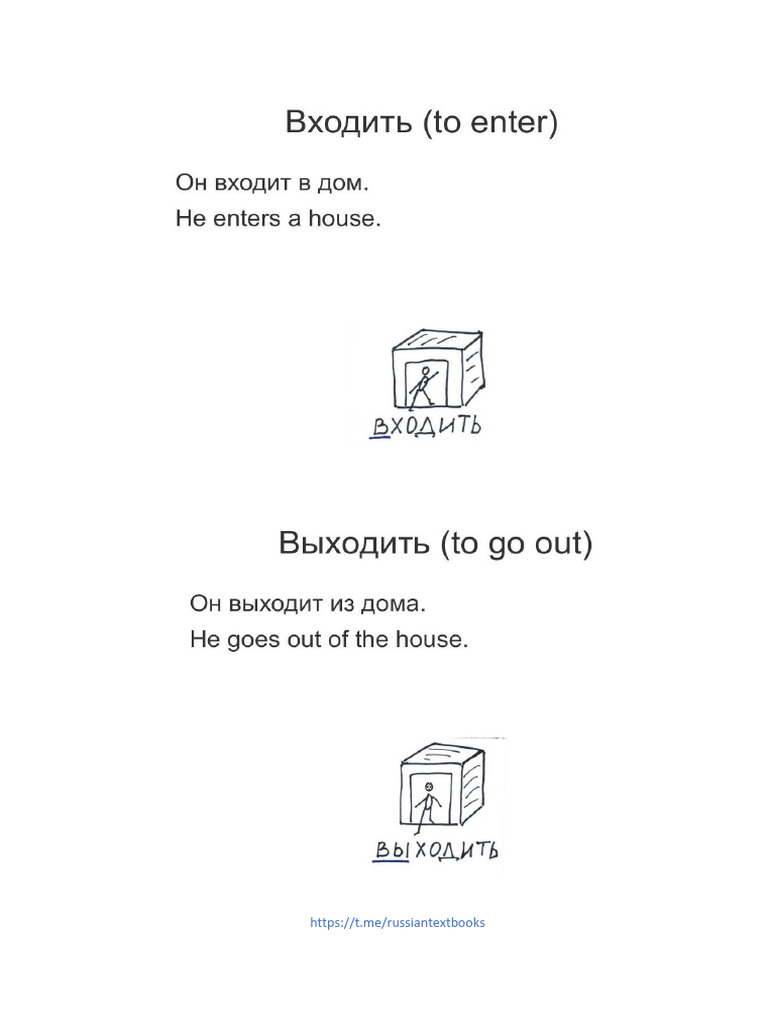 Russian Verbs of Motion | PDF