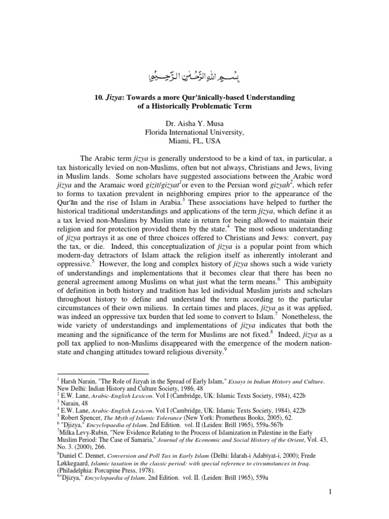 Jizya | PDF | Quran | Islam