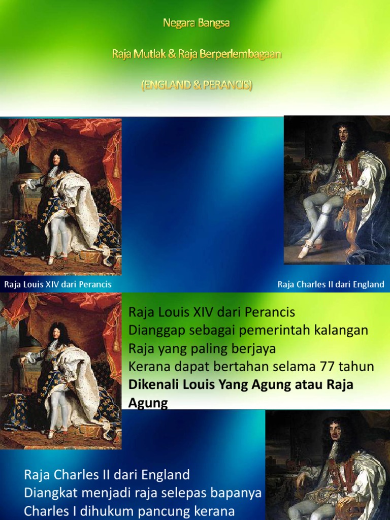 Negara Bangsa (Raja Mutlak Dan Raja Berperlembagaan) | PDF | Perjalanan ...