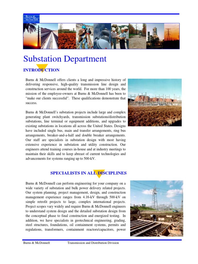 Substation 1 | PDF | Electrical Substation | Electric Power Transmission