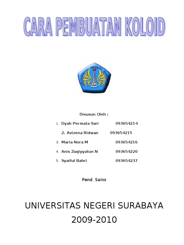 Cara Pembuatan Koloid | PDF