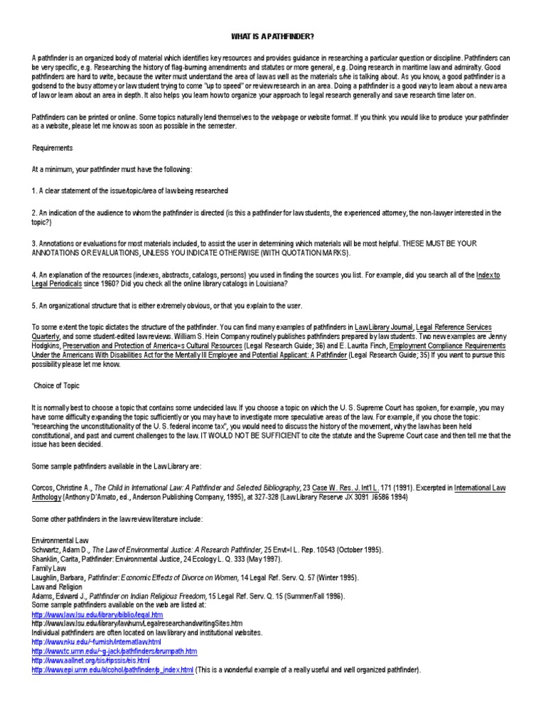 What Is A Pathfinder | PDF | Corporations | Corporate Law