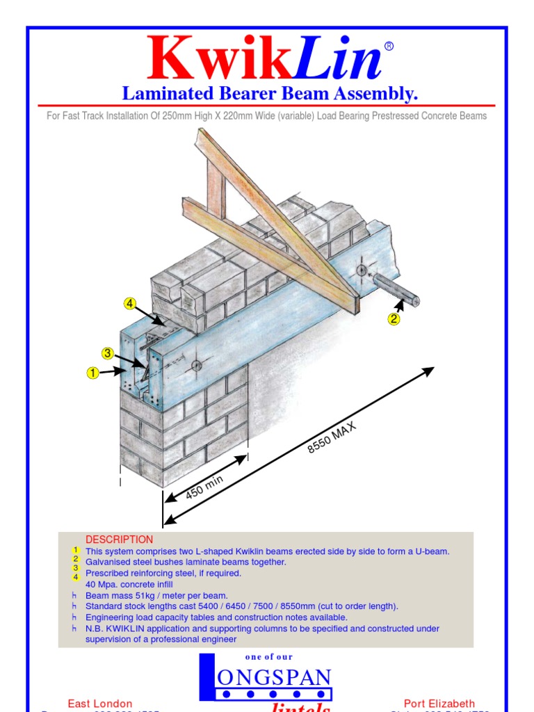 KwikLin Beam Installation Guide | PDF | Beam (Structure) | Manmade ...