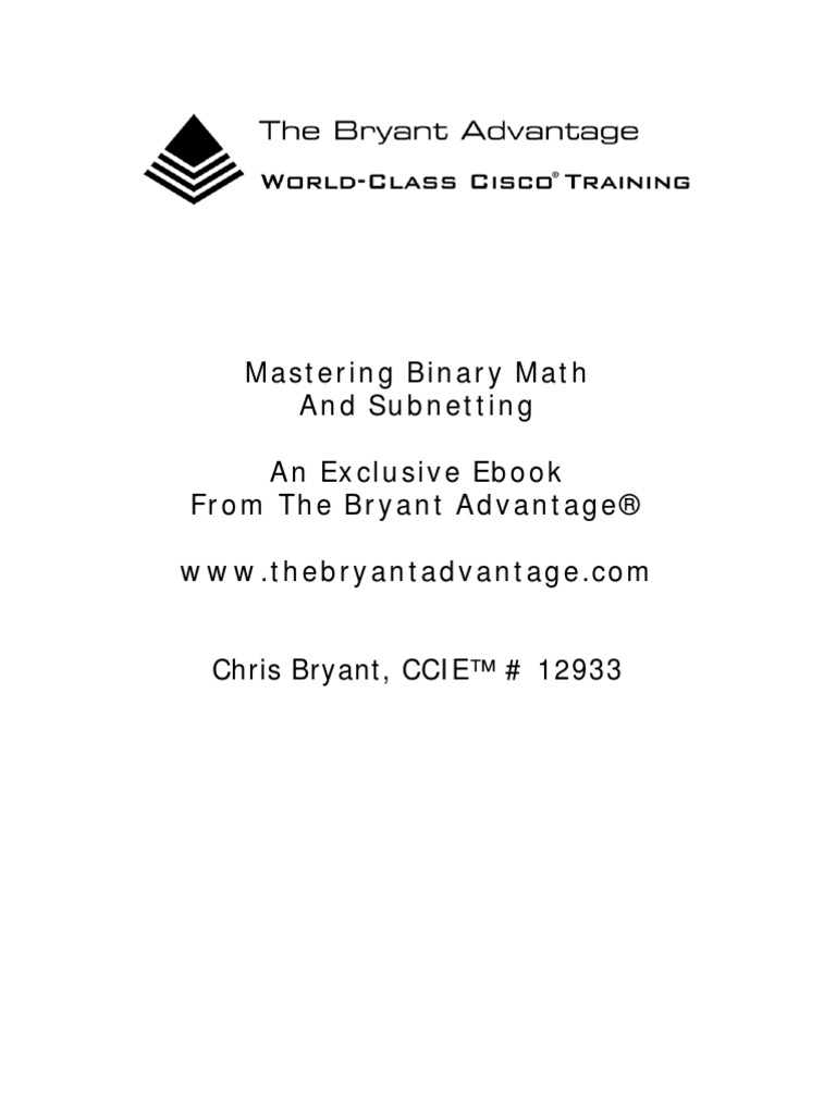 Mastering Binary Math and Subnetting | PDF | Areas Of Computer Science | Teaching Mathematics